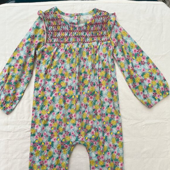 Peek | One Pieces | 824mo Peek Smocked Floral Sleeperjumper | Poshmark
